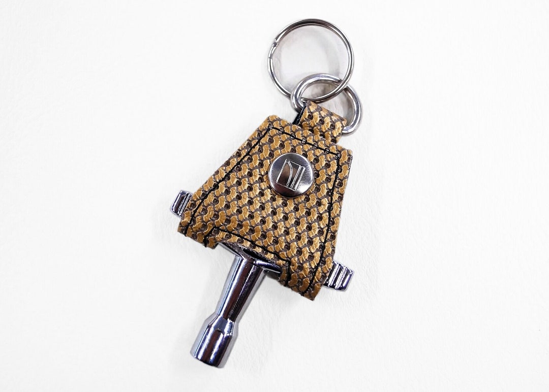 Drum Key Holder Keychain Made of Vintage Plymouth Barracuda Auto Vinyl ...