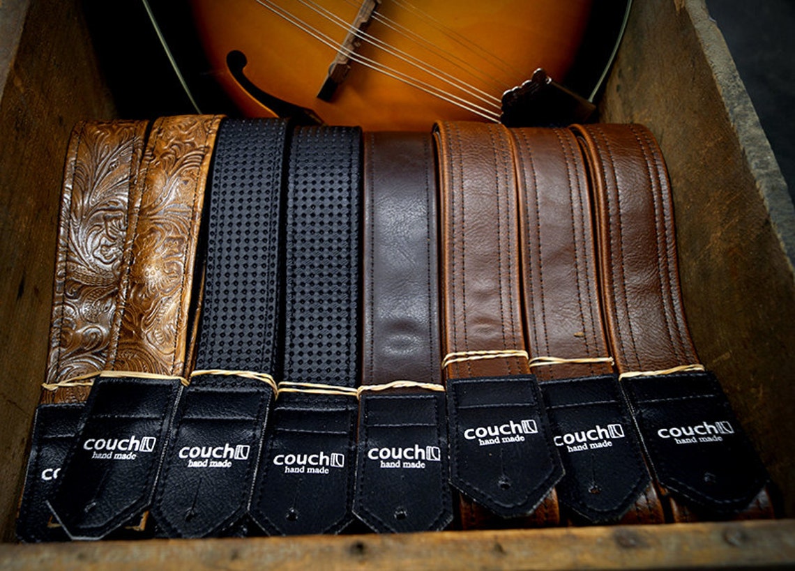 Rustic Saddle Mandolin Strap - Made of Double Stitched Highest Quality ...