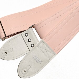 Pink Vintage Candy Guitar Strap, Dusty Pink, Pastel Vegan Guitar Straps ...