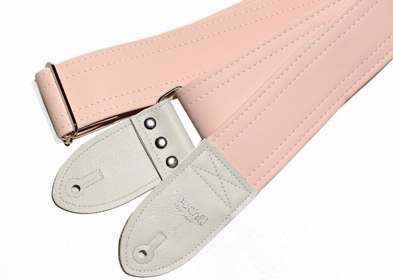 Pink Vintage Candy Guitar Strap Dusty Pink Pastel Vegan - Etsy