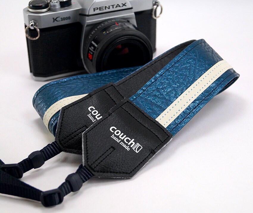 Vintage Blue Racing Stripe Camera Strap 1970's Car Vinyl - Etsy