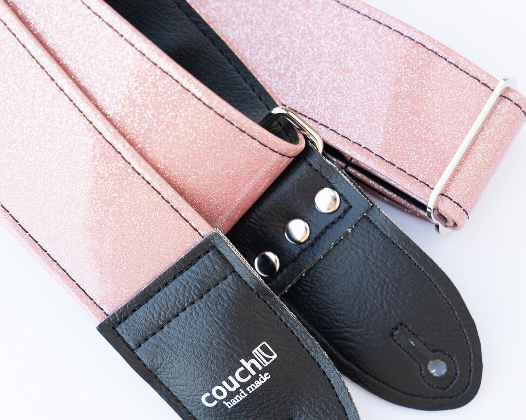 Champagne Pink Sparkle Guitar Strap - Etsy