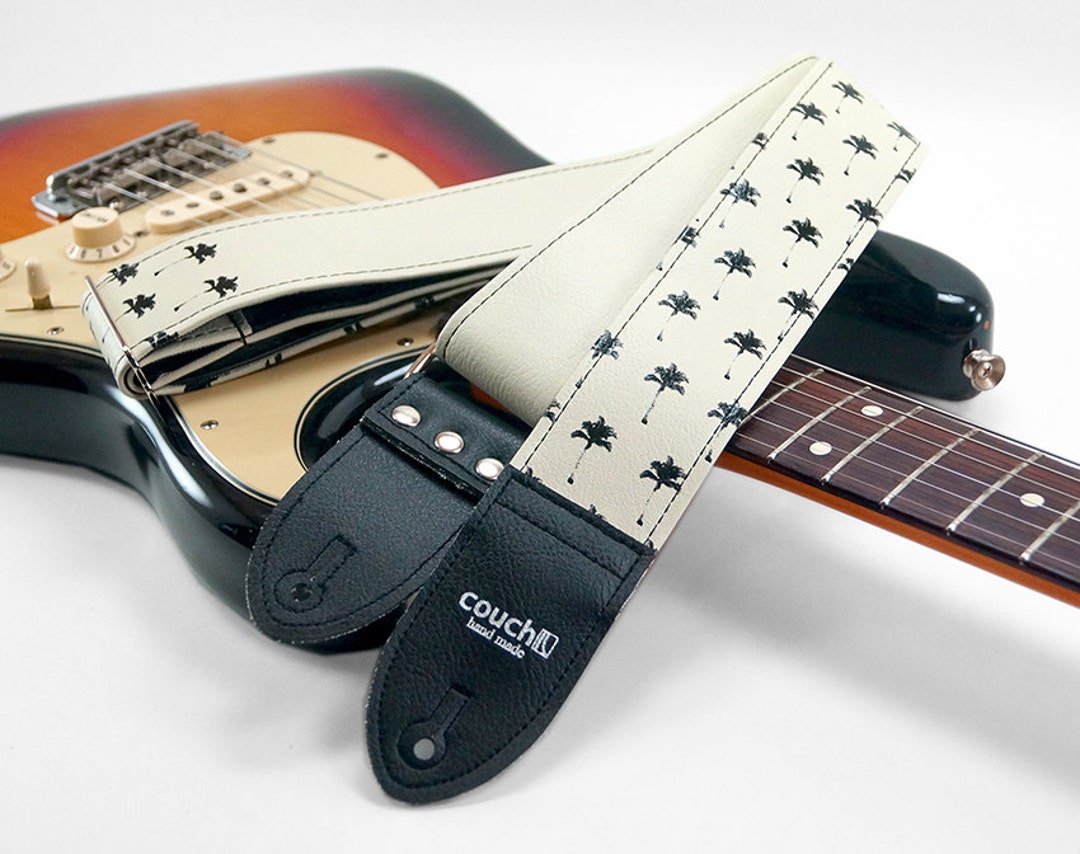 Palm Tree Guitar Strap- Royal Palms Ready to Rock, Vegan Guitar Straps ...