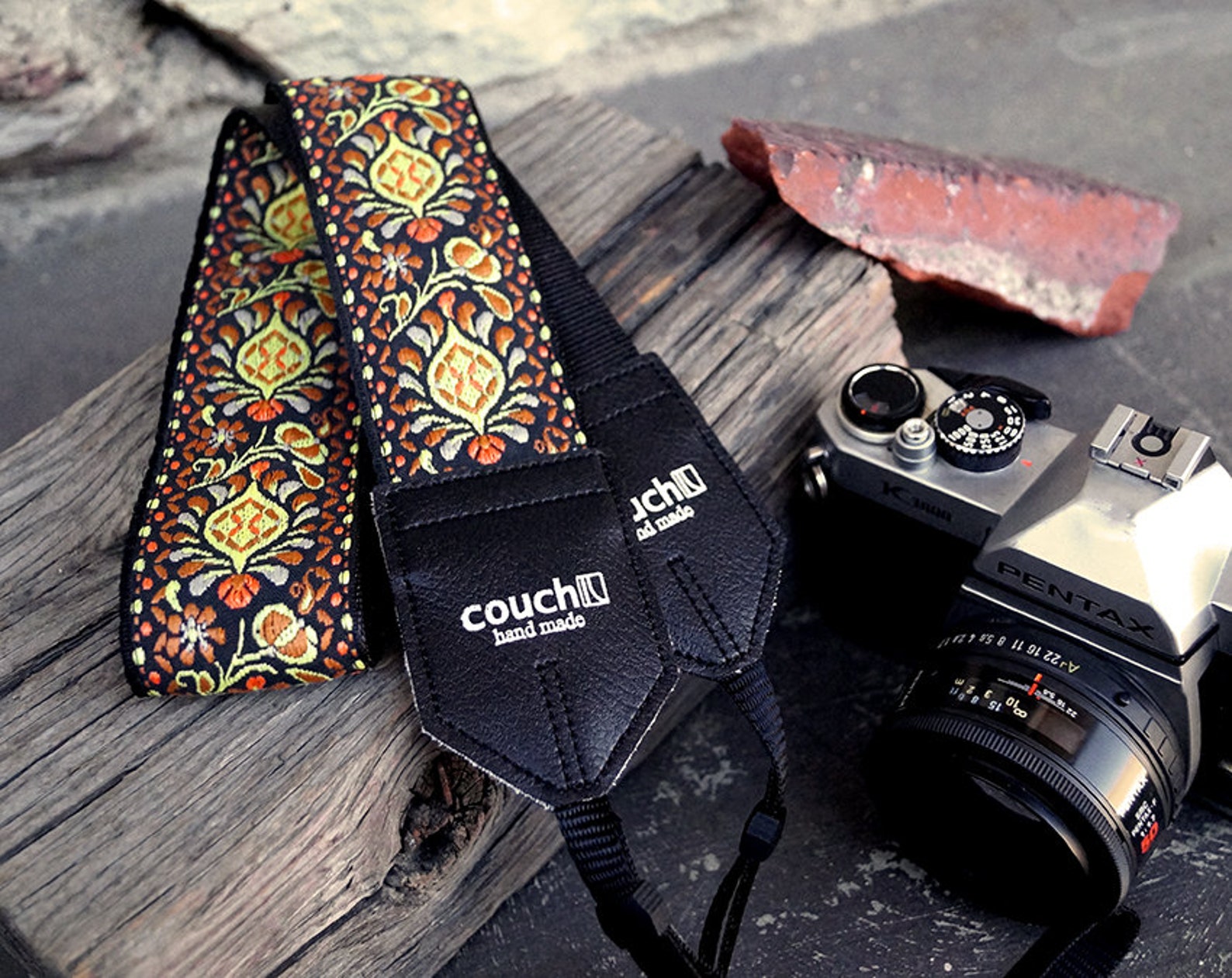 Boho Camera Strap- Psychedelic Sunset Hendricks Hippie Weave, Jacquard ...