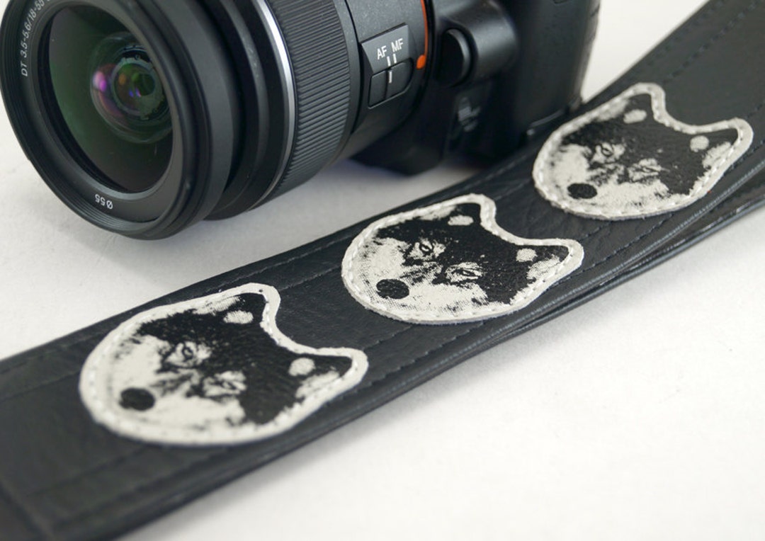 Wolf Camera Strap, Hand Made in 3 Color Options- Howl at the Moon - Etsy