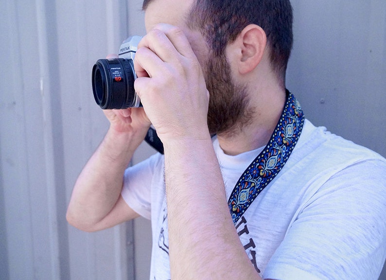 Hendrix Electric Blue Hippie Weave Camera Strap - Etsy