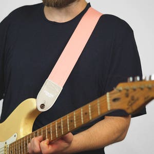 Pink Vintage Candy Guitar Strap Dusty Pink Pastel Vegan - Etsy