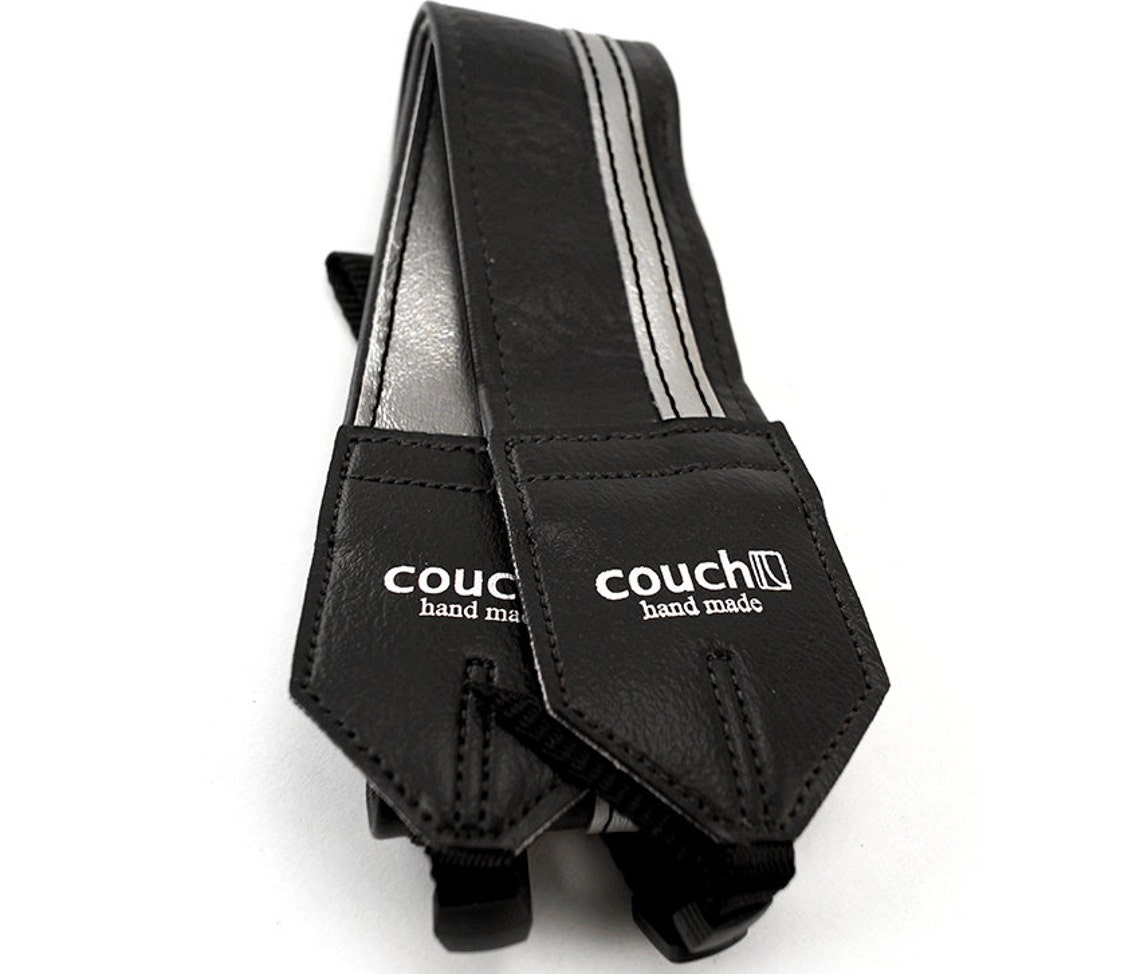 Black and Silver Racing Stripe Camera Strap With Silver | Etsy