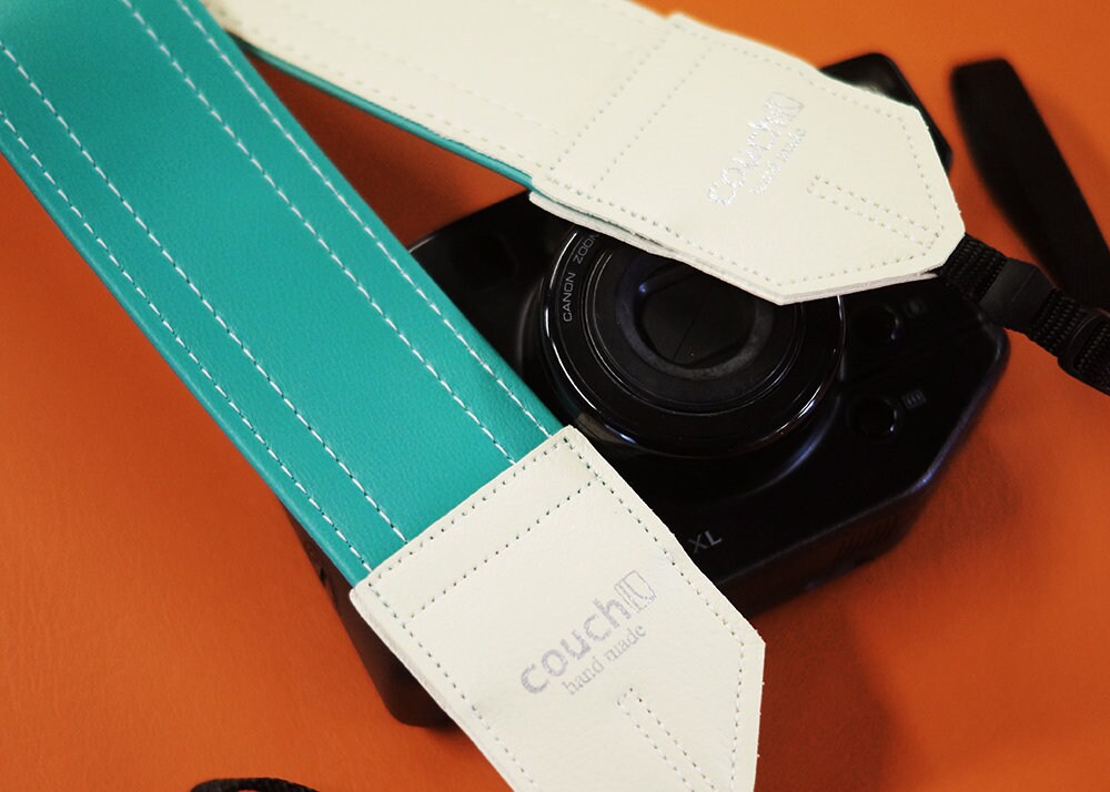 Sea Foam Blue Vintage Camera Strap Handmade Pastel | Etsy