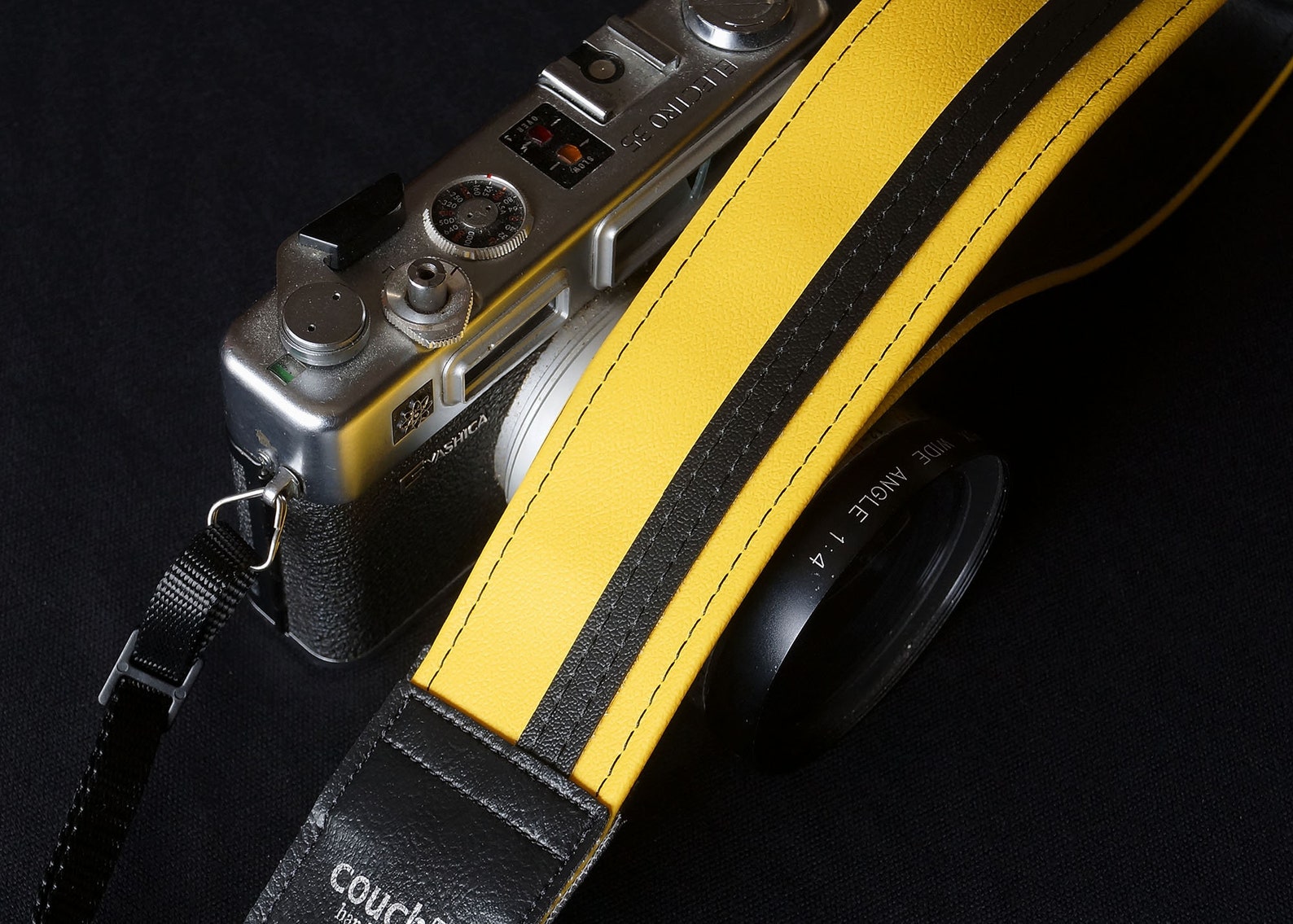 Yellow With Black Racing Stripe Camera Strap - Etsy