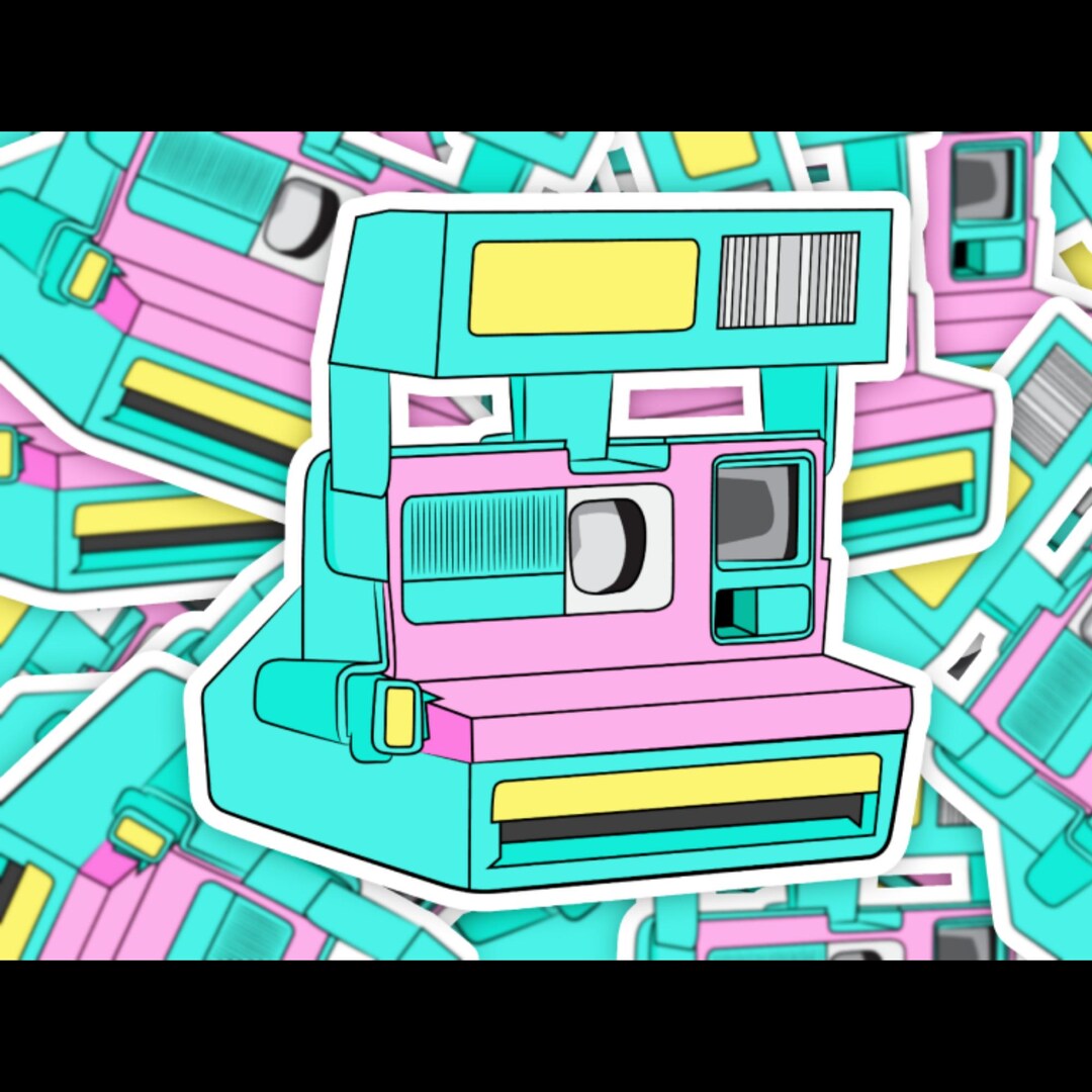 80's Camera Sticker - Etsy