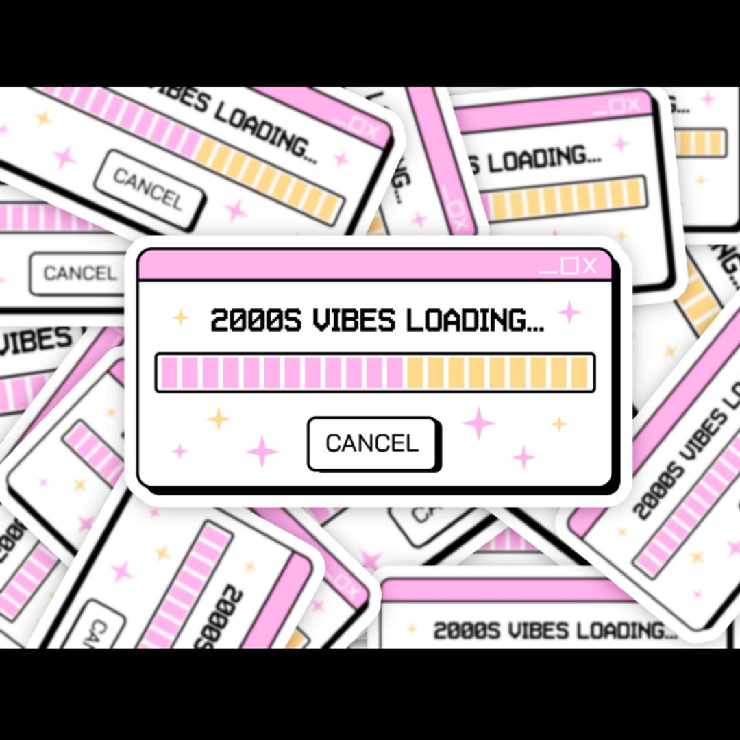 2000's Vibes Loading Sticker - Etsy
