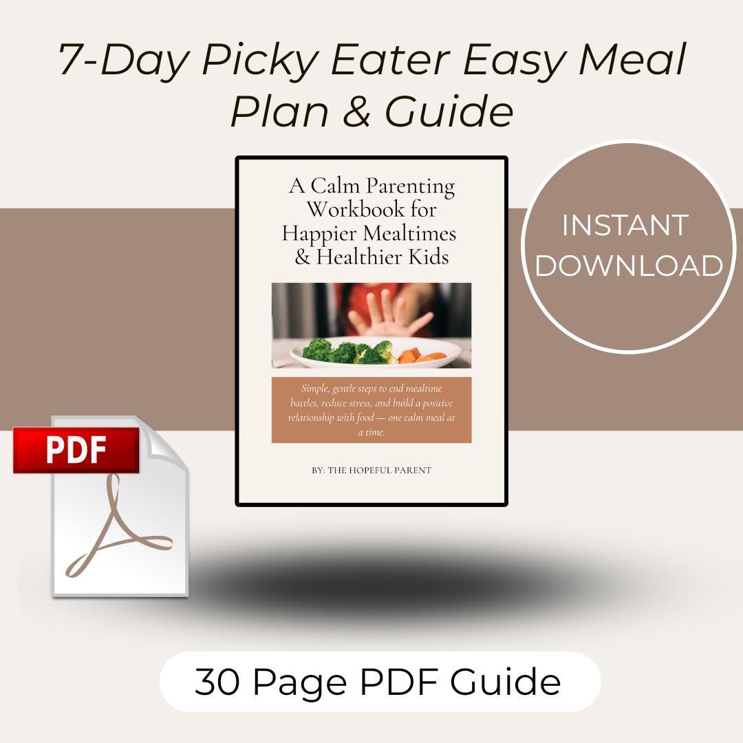 7-day Picky Eater Meal Plan | Printable Toolkit | Calm Mealtime Planner ...