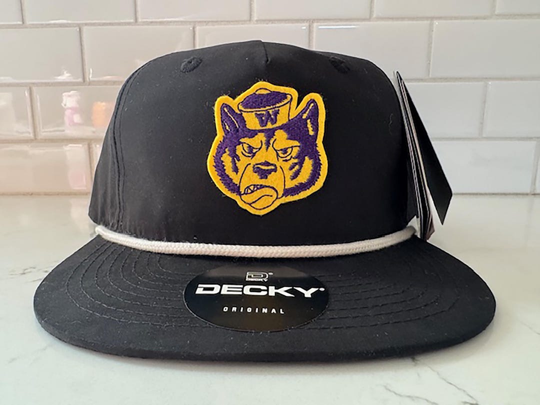 Retro Husky Felt Patch - Snapback Rope Hat - Etsy