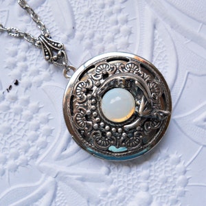 NEW Luna Goddess Locket, Moon Locket, Silver Moon Locket, Moon Goddess ...