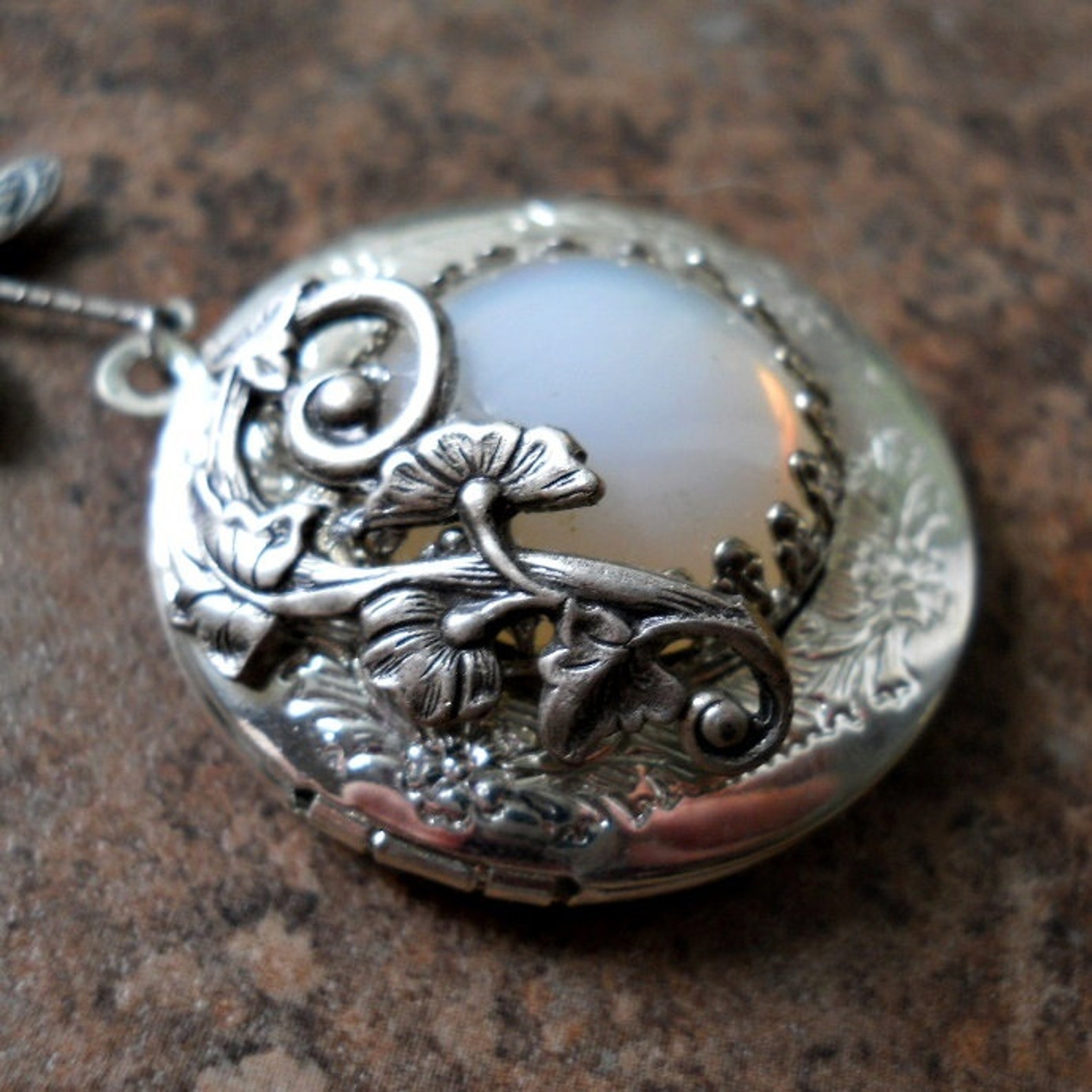 Moonlit Dragonfly Garden Locket by Enchanted Lockets - Etsy