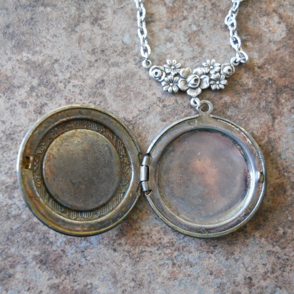 Poppy Garden Silver Locket Exclusively by Enchanted Lockets | Etsy