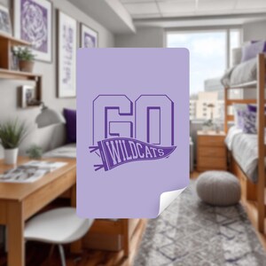 Kansas State Wildcats Dorm Wall Art Set | KSU Decor, Purple Digital ...