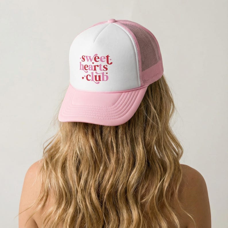 Gorra de camionero Sweethearts Club / gorra para el día de San Valentín ...
