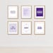 Kansas State Wildcats Dorm Wall Art Set | KSU Decor, Purple Digital ...