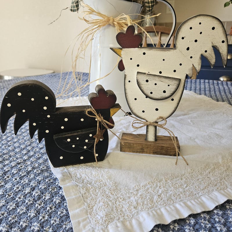 Rooster Desk Decor - Etsy