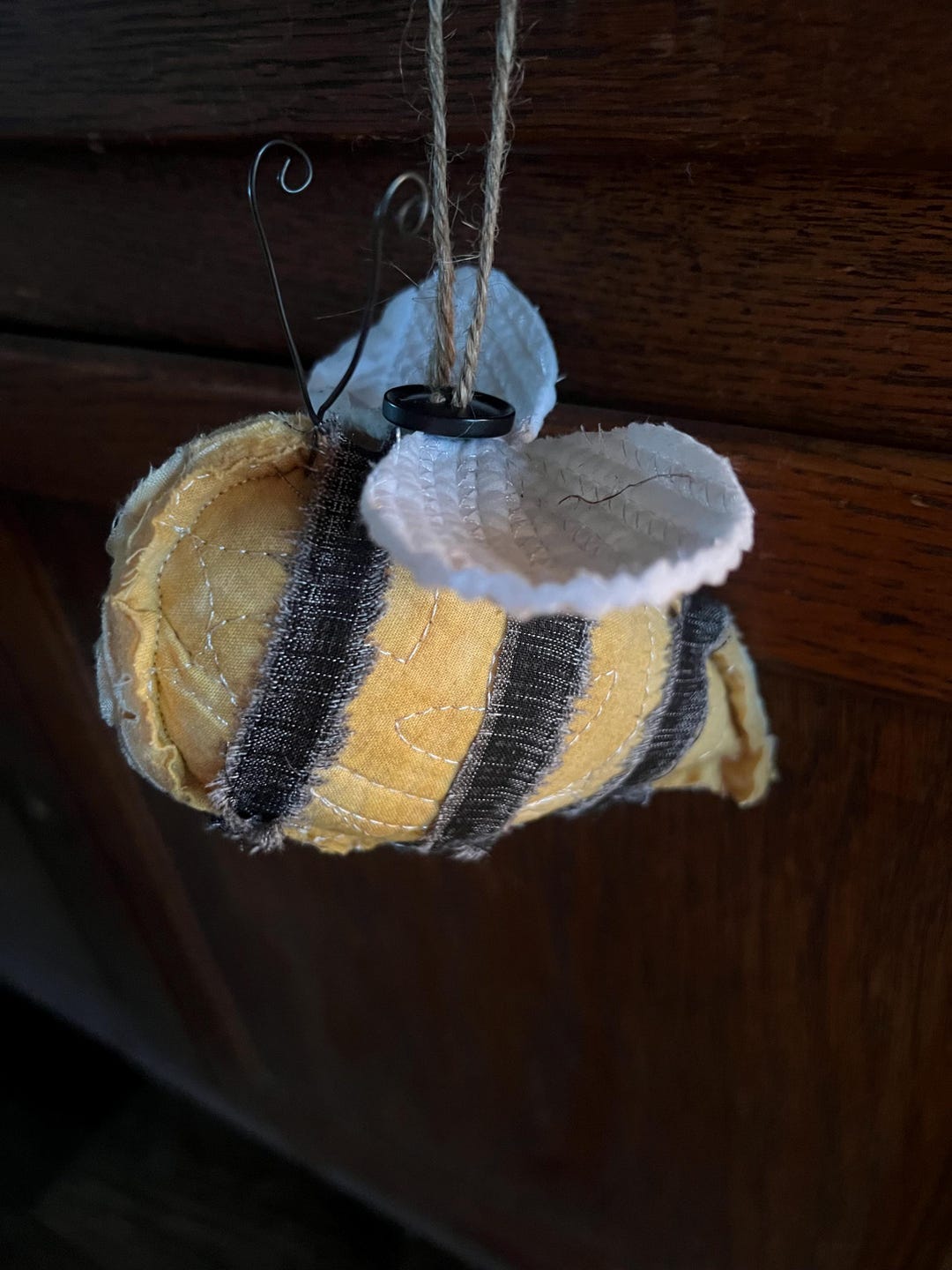 Handcrafted Quilted Bee, Bumble Bee, Bee Decor, Bowl Filler, Tiered ...
