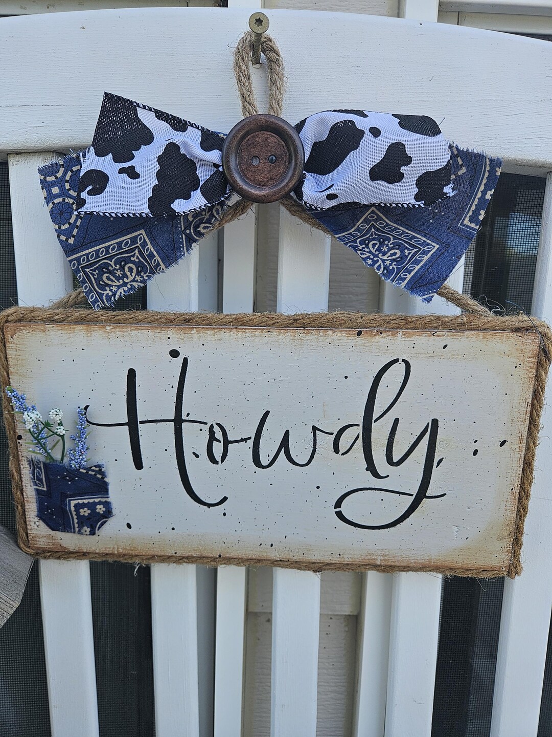 Howdy Welcome Sign, Farmhouse Decor, Bunco Prizes - Etsy