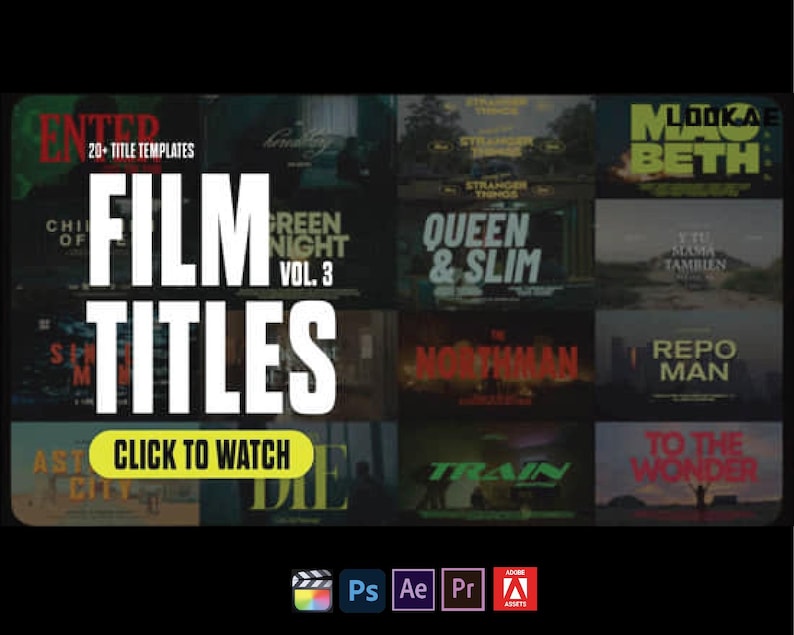 20 Cinematic Movie Film Titles – Tropical Color Grading Templates for ...