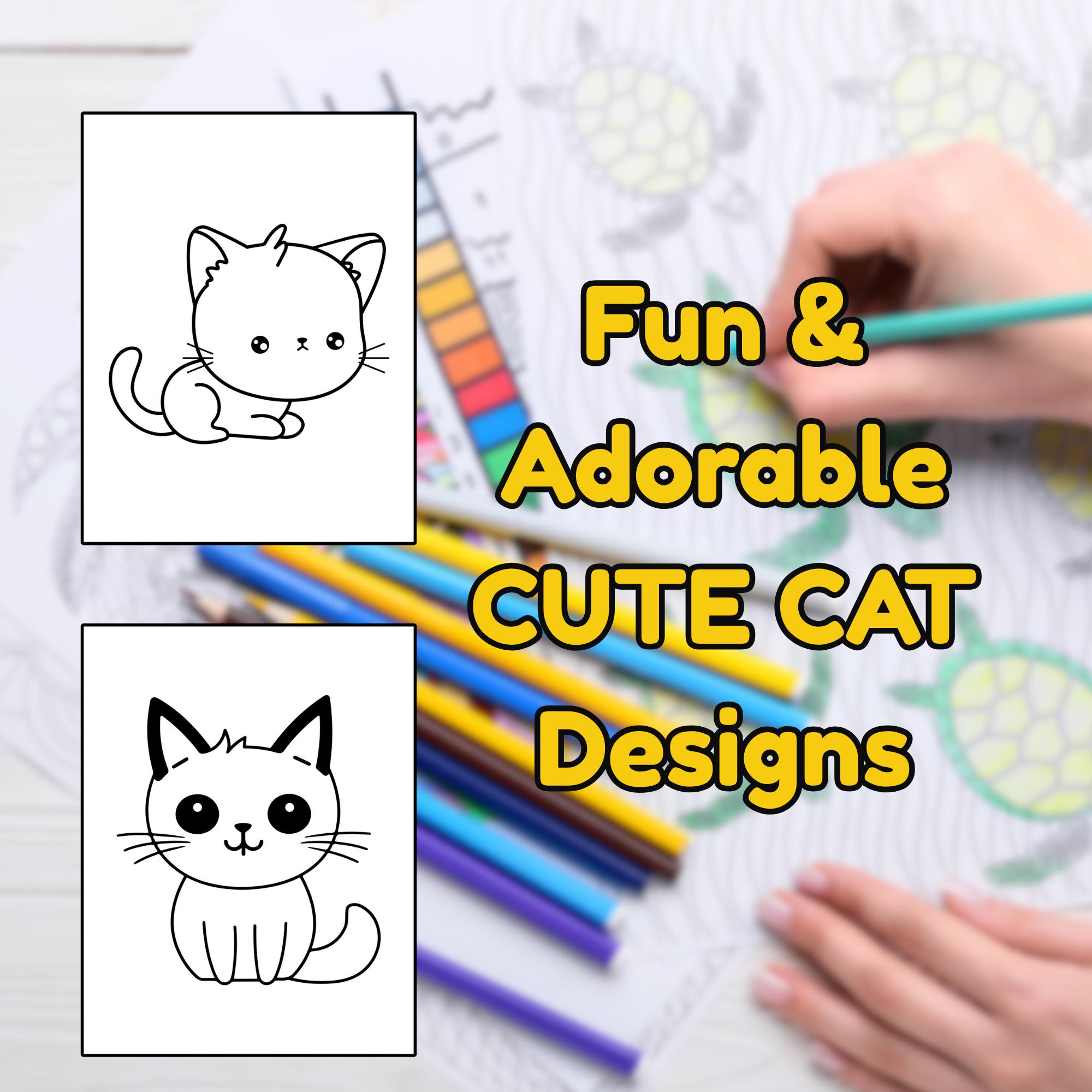 140 Cute Cat Coloring Pages | Printable Cat Coloring Book for Kids ...