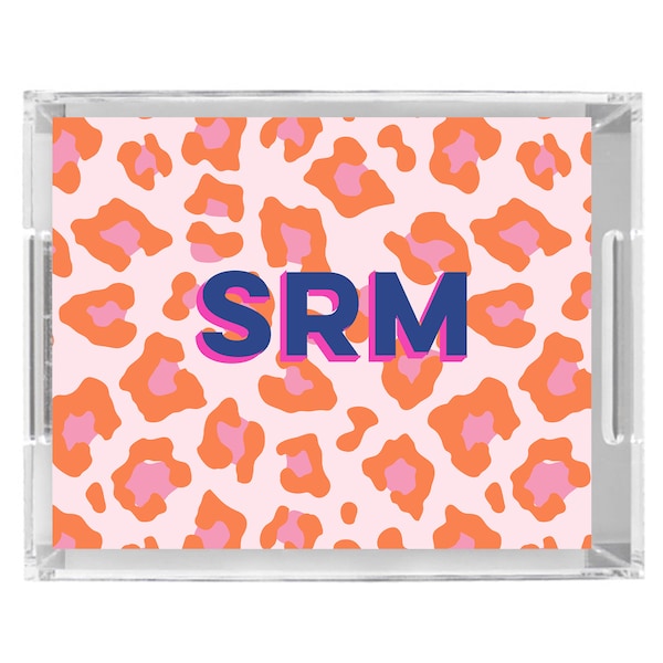 Acrylic Monogram Tray - Etsy