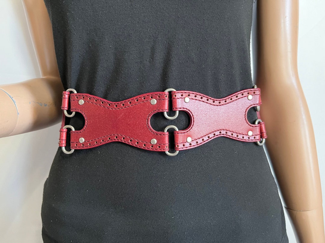 Maroon Sectional Belt - Etsy