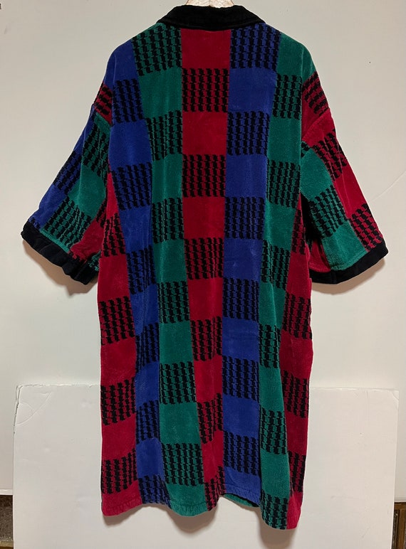 90s Color Block Robe - Gem