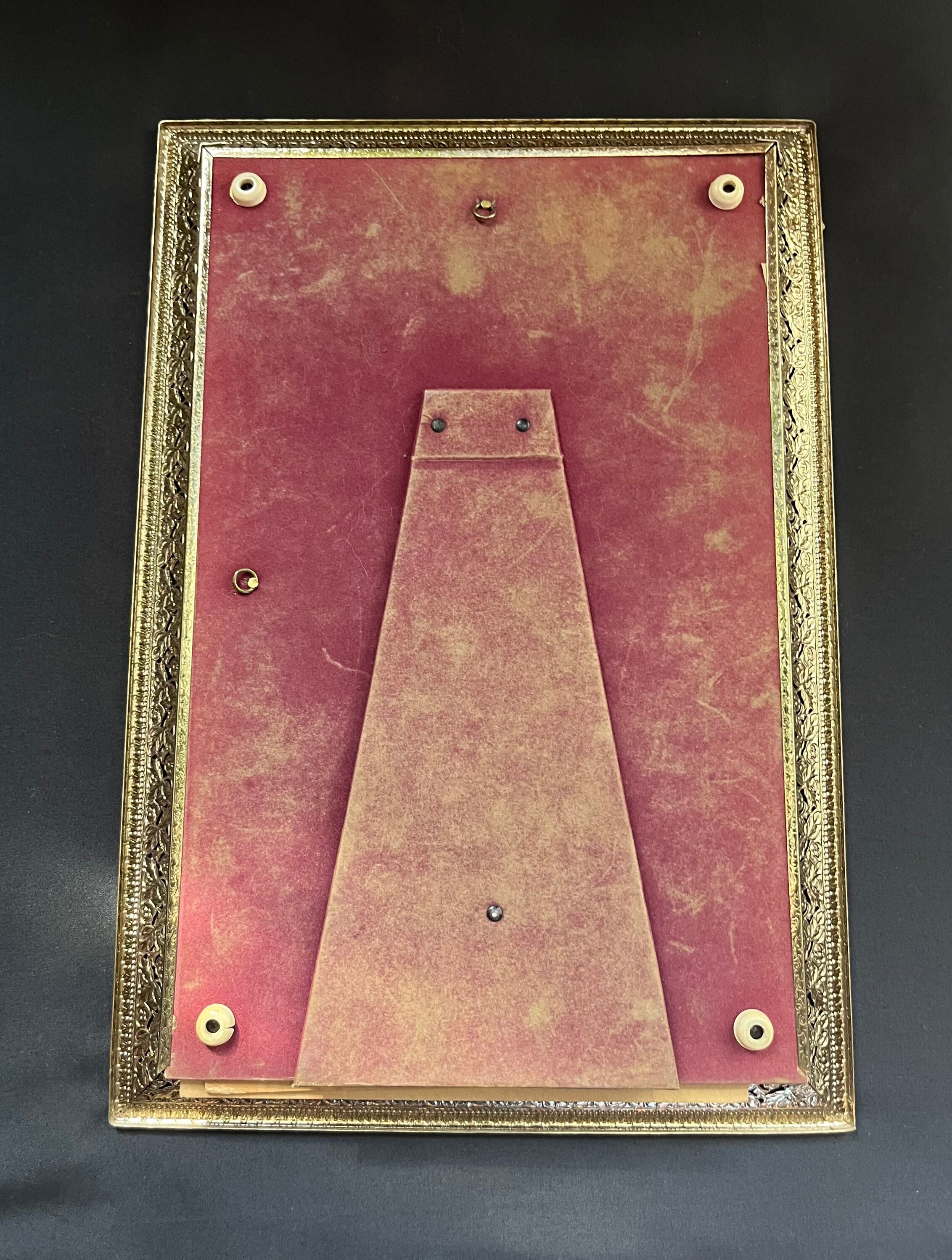 Vintage 60s Standing Gold Frame Mirror - Etsy