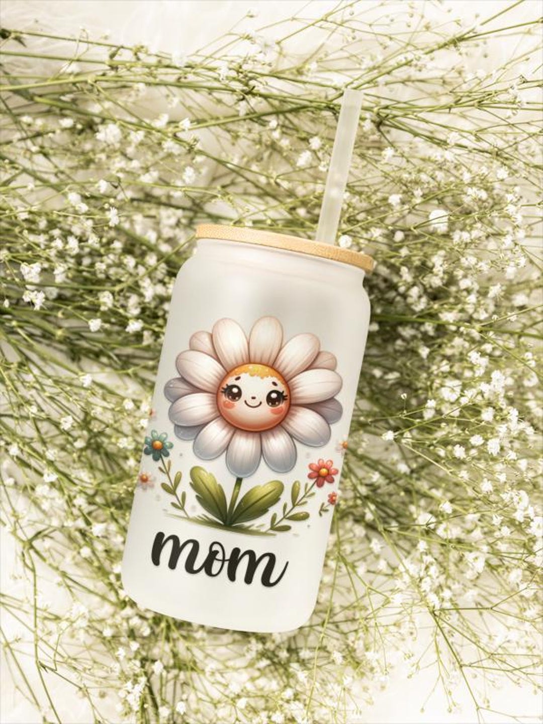 Mom Floral Cute Tumbler, Coffee Cup, Gift for Mom, Floral Mom Gift ...