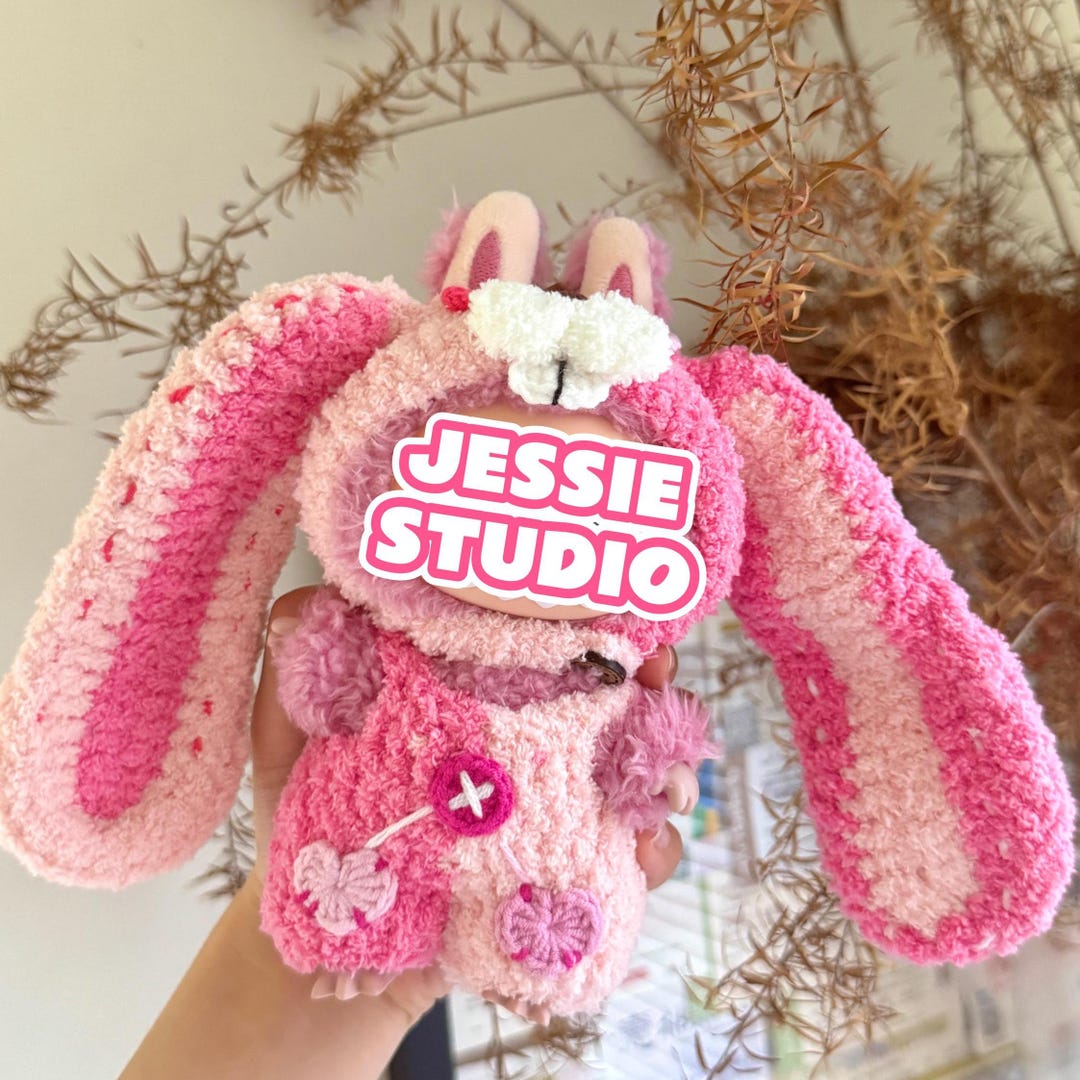 Whimsical Pink Bunny Costume | Fits 15/17cm Trendy Dolls| /unique Doll ...