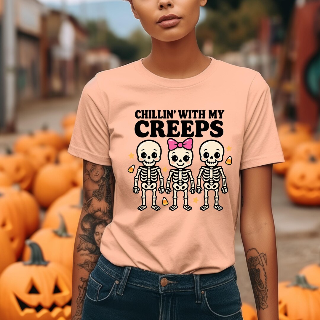 Just Hangin' With My Creeps PNG Coquette Sublimation Design Cute ...