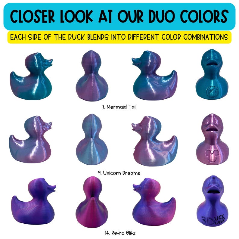 Custom 3D Printed Cruise Ducks, Carnival, Princess, NCL, Royal, More ...