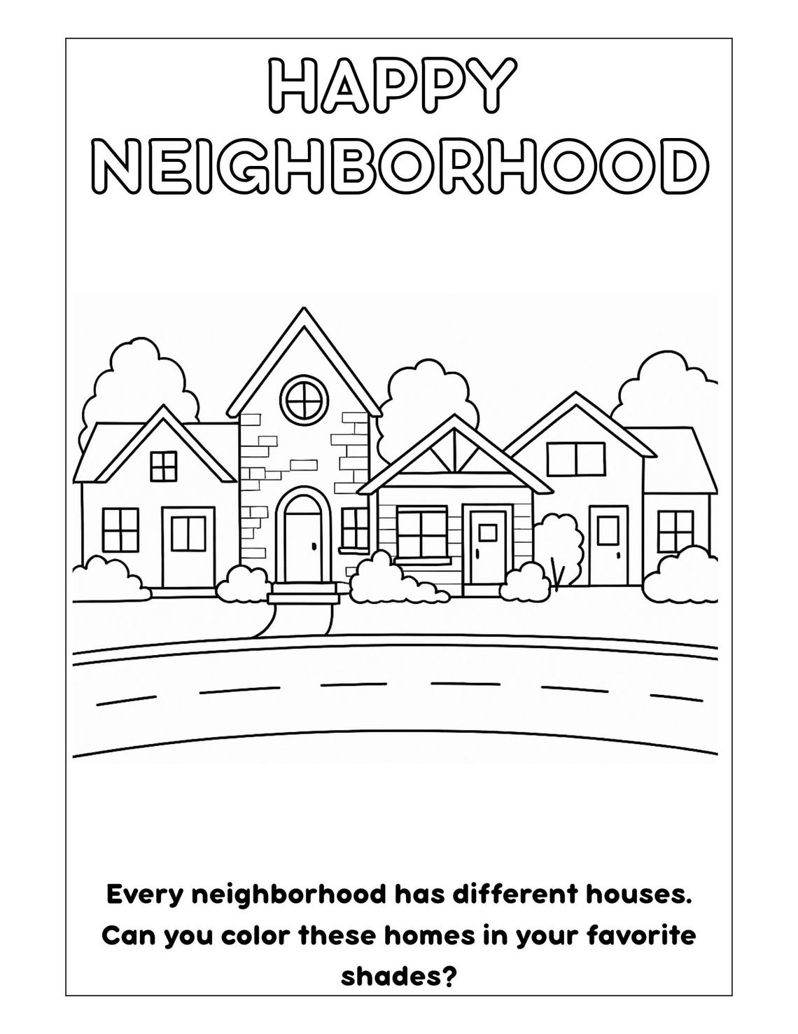 Welcome Home - A Fun Coloring Book About Houses and Moving - Etsy