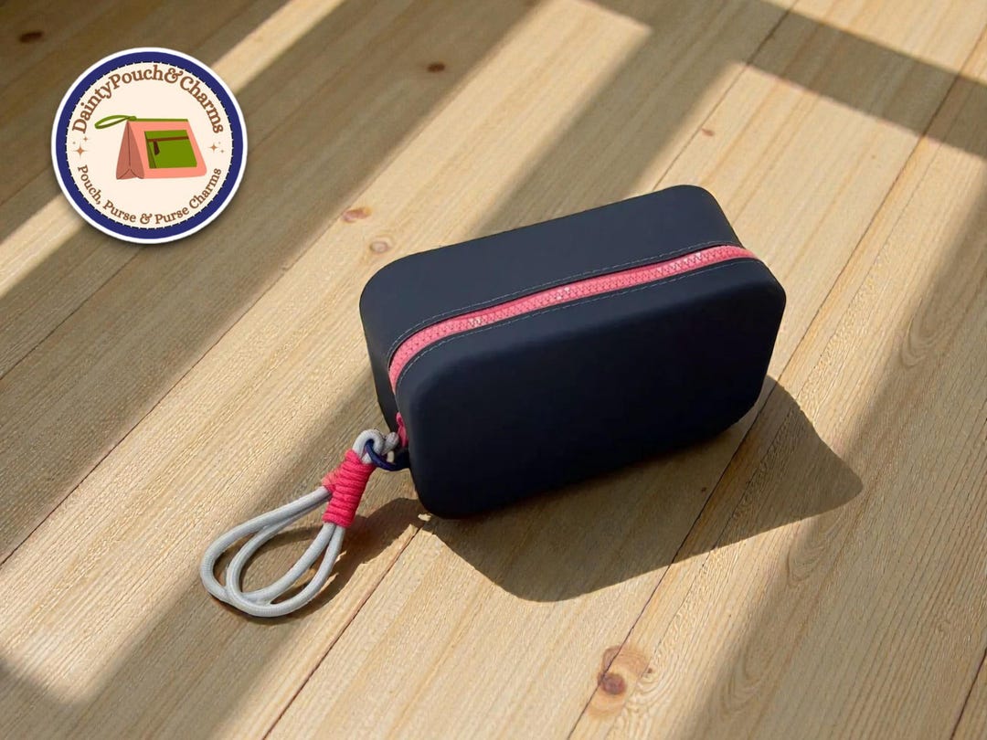 Silicone Pouch With Wrist Strap | Minimalist Carry Bag - Etsy