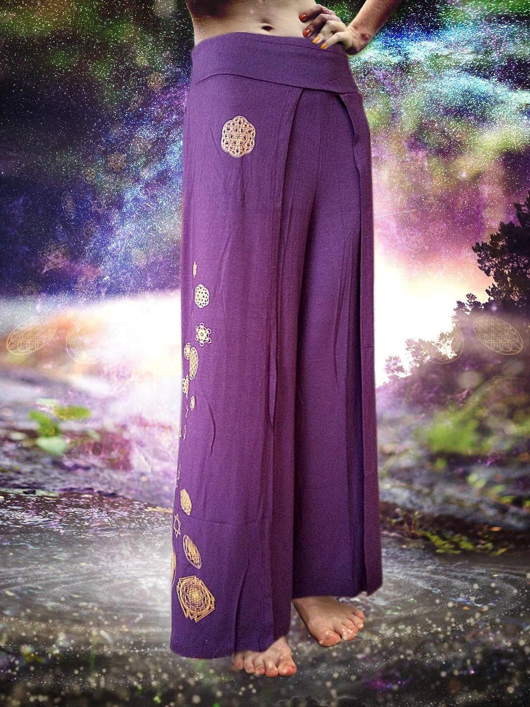 Sacred Geometry Festival Pants – Crystal Infused & Eco-friendly - Etsy
