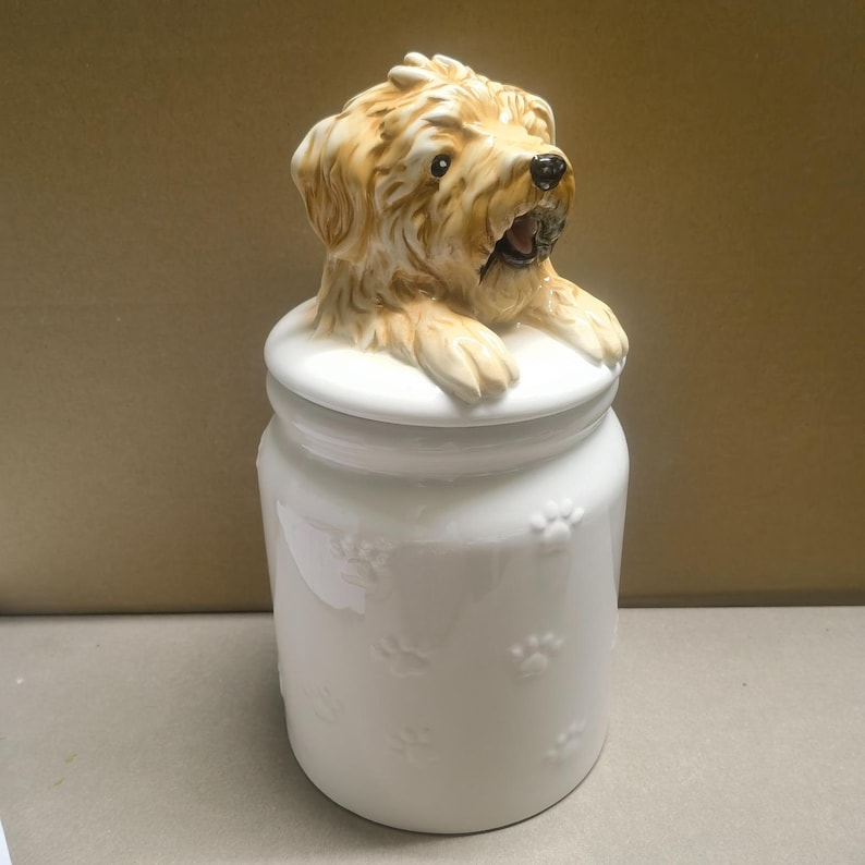 Handmade & Hand Painted Dog Cookie Jar – 94 Oz - Etsy