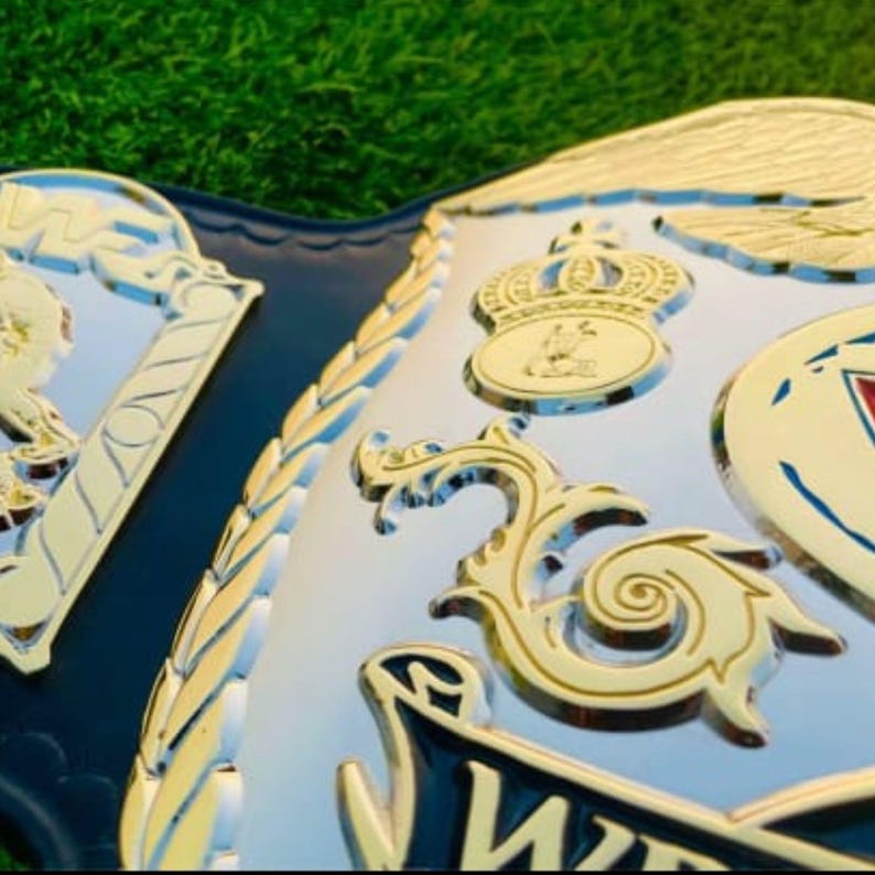 Custom Tag Team Championship Belt, Alloy Plates, Leather Strap - Etsy