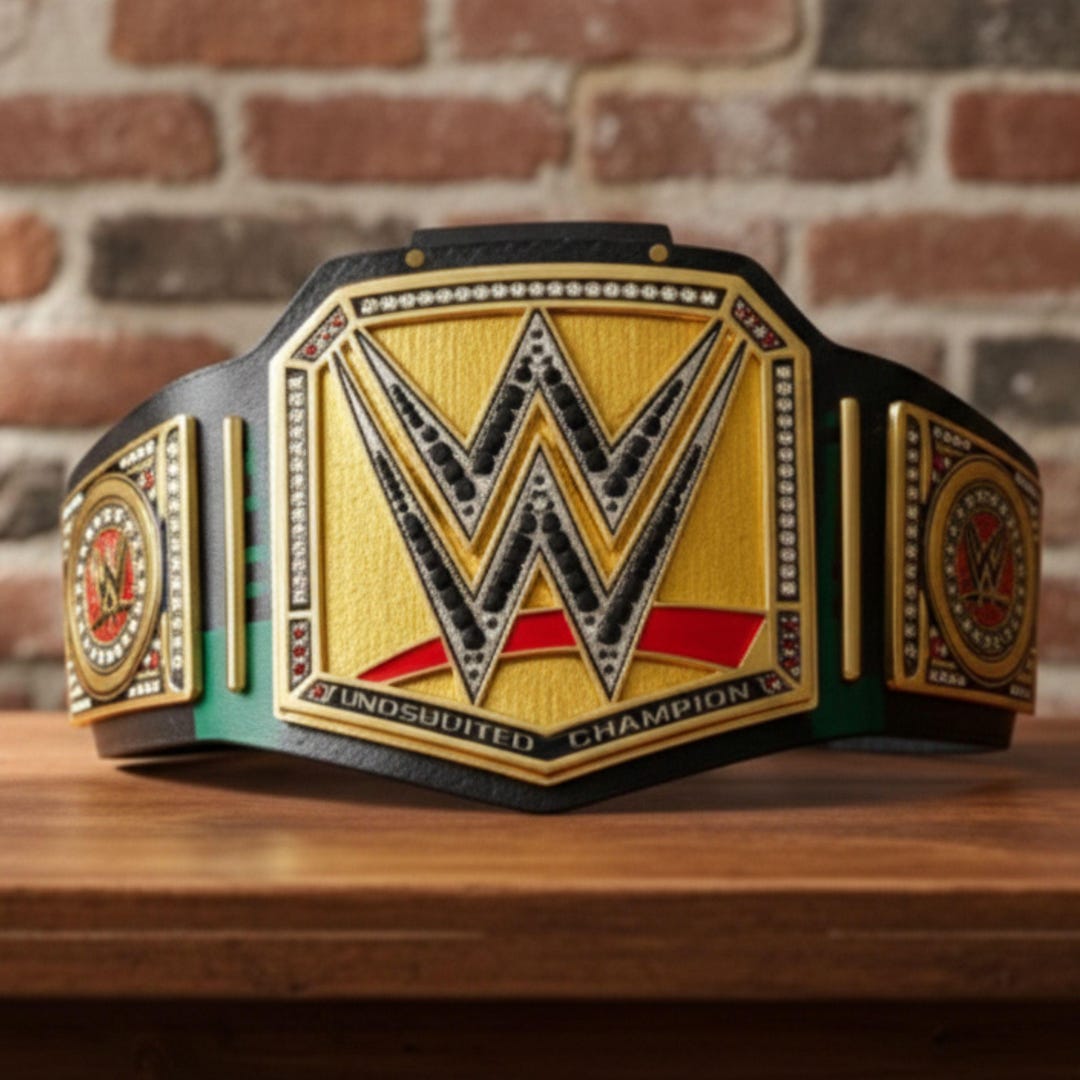 Undisputed WWE Championship Replica Belt - Adult Sized Wrestling Prop ...