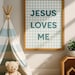 Jesus Loves Me Christian Kids Digital Wall Art - Etsy