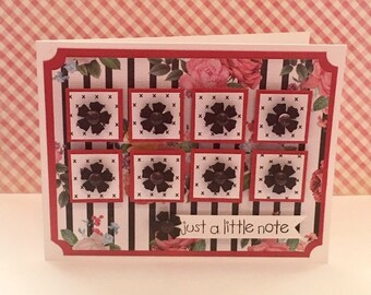 Just a Little Note Hand Stamped Note Cards/set of 4 Just - Etsy