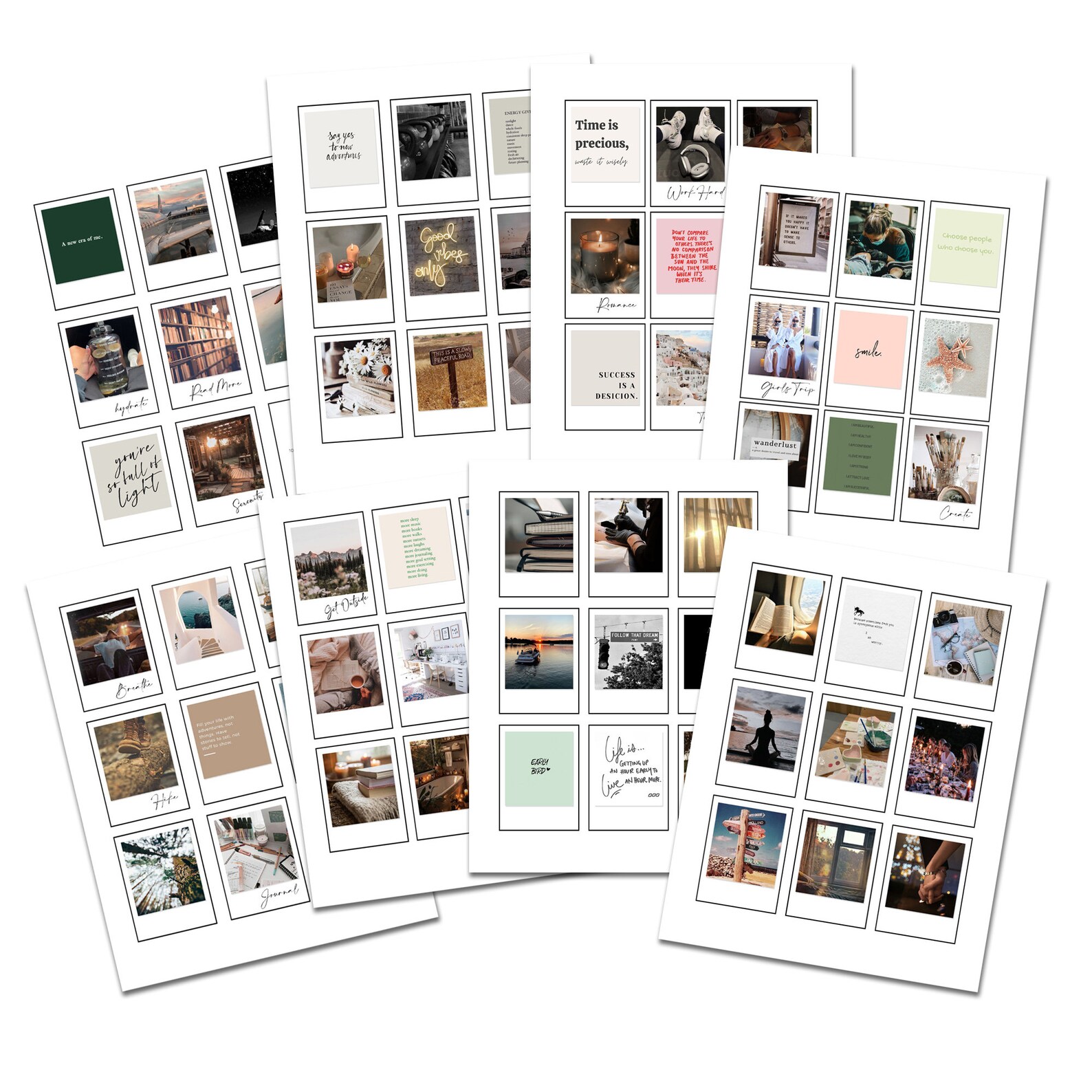 Aesthetic Vision Board Printable Package - Etsy