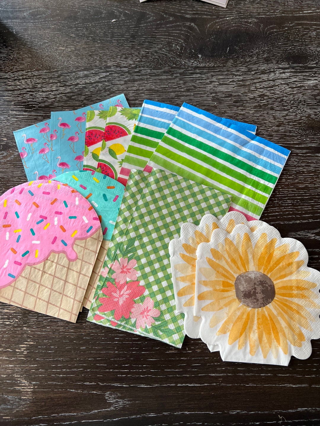 Collage Paper Craft Napkin Tissues - Summer Fun - Etsy