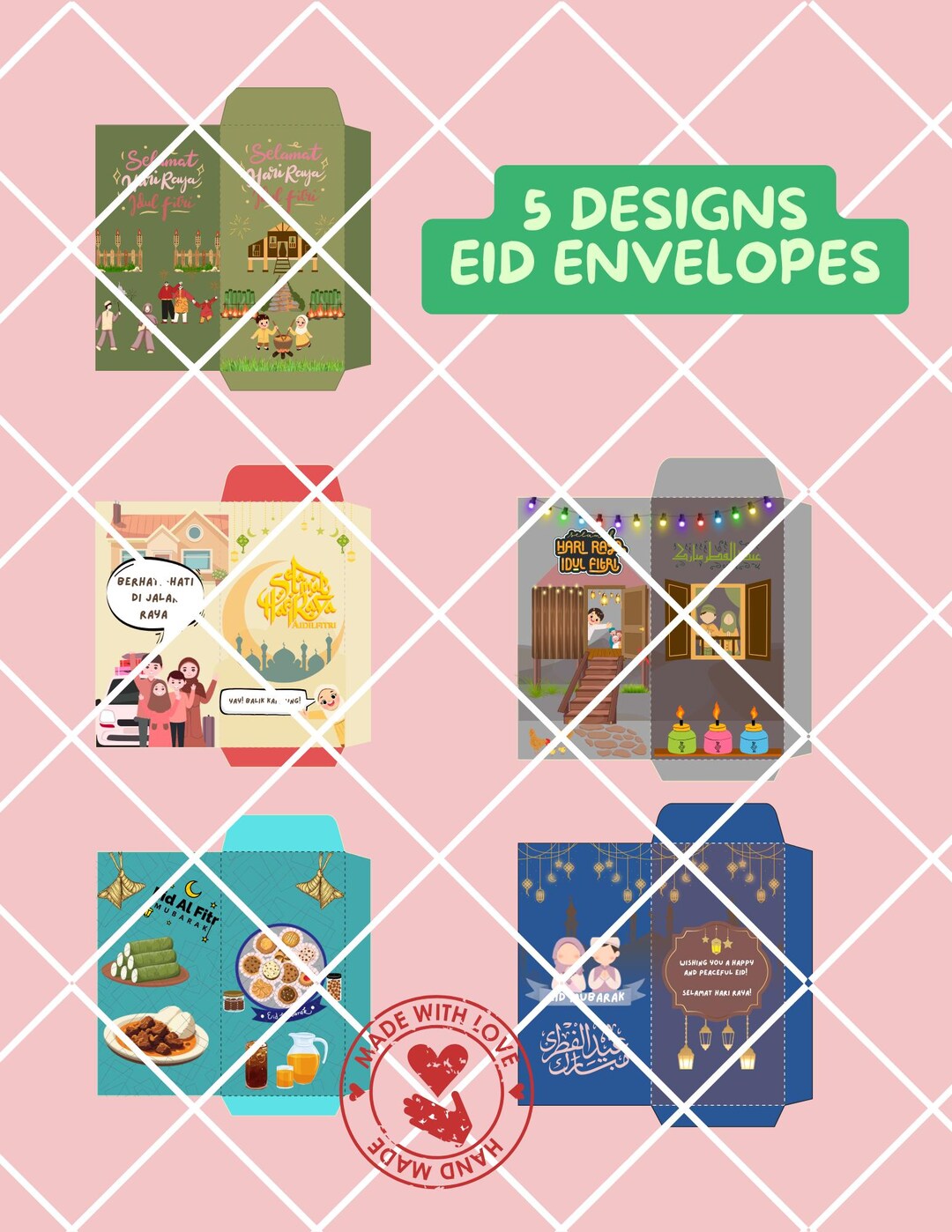 Digital Download Eidi Envelope, Eid Card, Eidi Card, Money Envelope ...