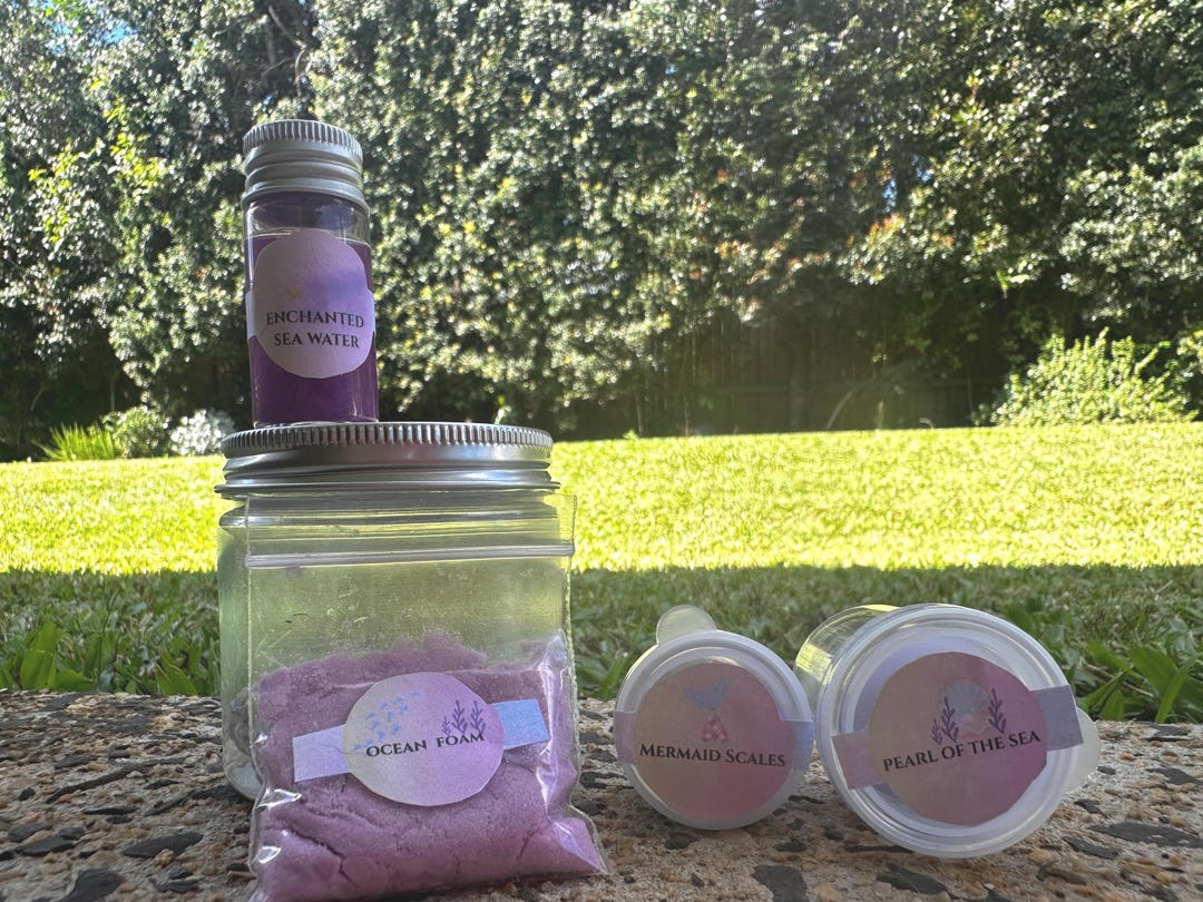 Magical Kids Sensory Spell Kit, Mermaid Glitter, Spell Kit, Handmade ...