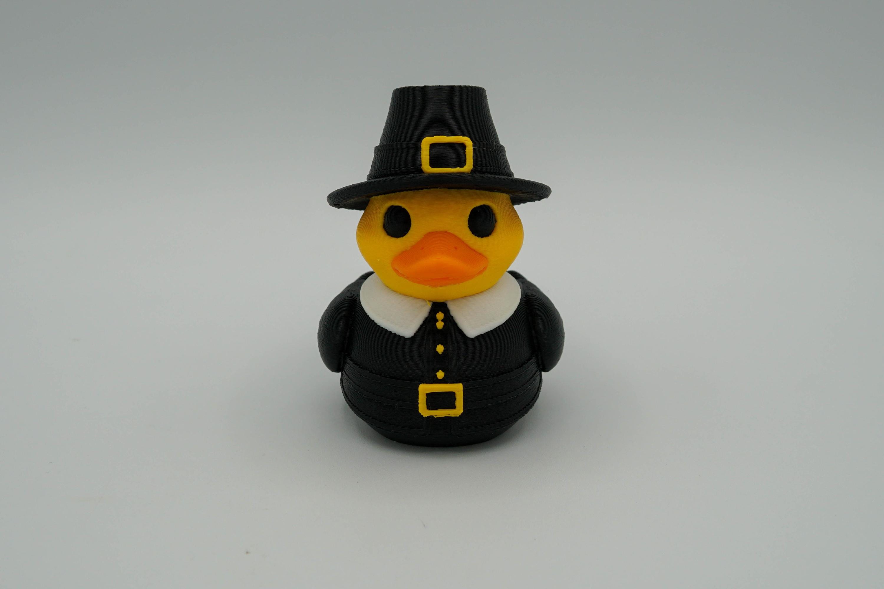 Pilgrim Duck Figurine: 3D Printed Thanksgiving Holiday Decor, Fall Jeep ...